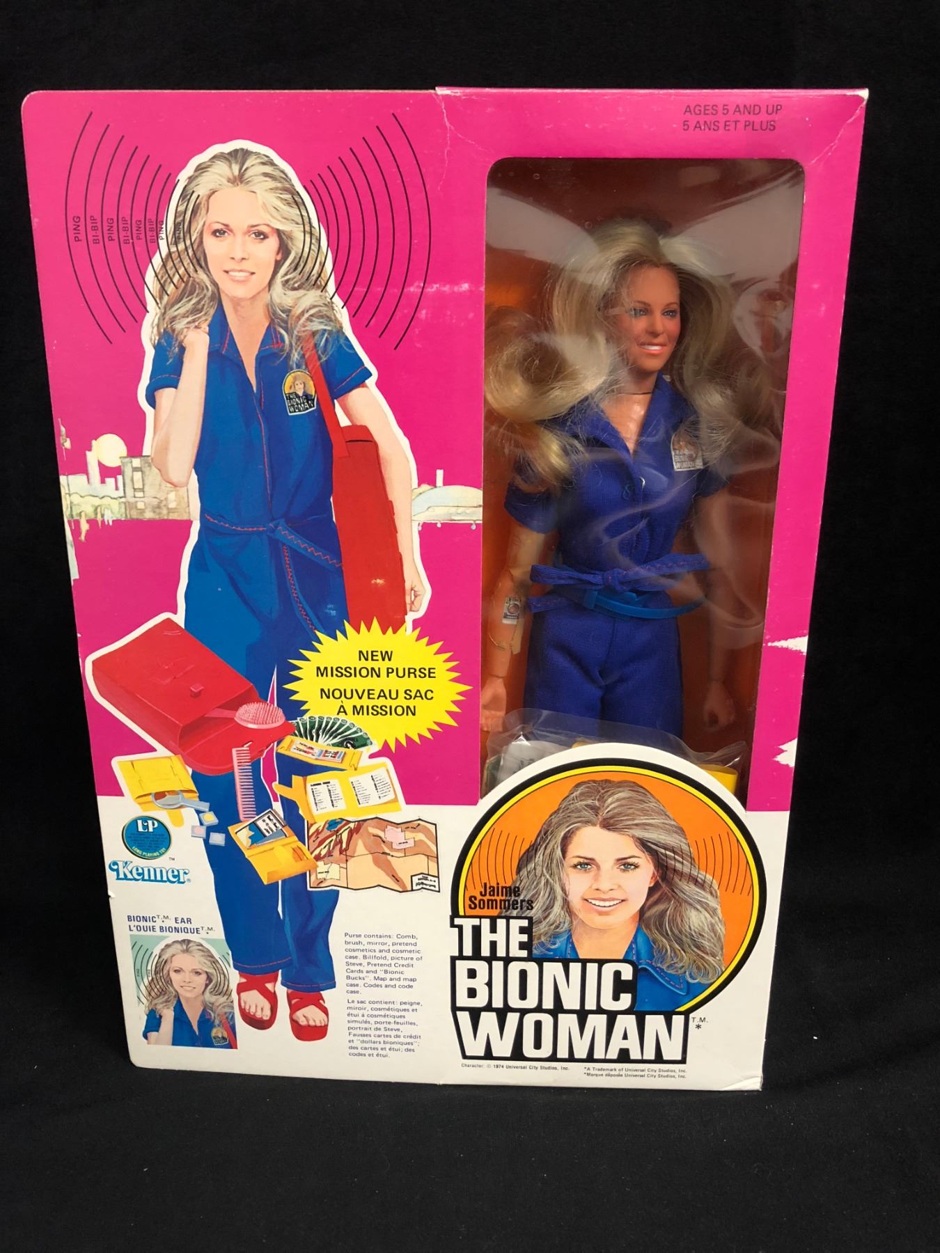 The Bionic Woman Kenner Vintage Doll With Mission Purse (1975)