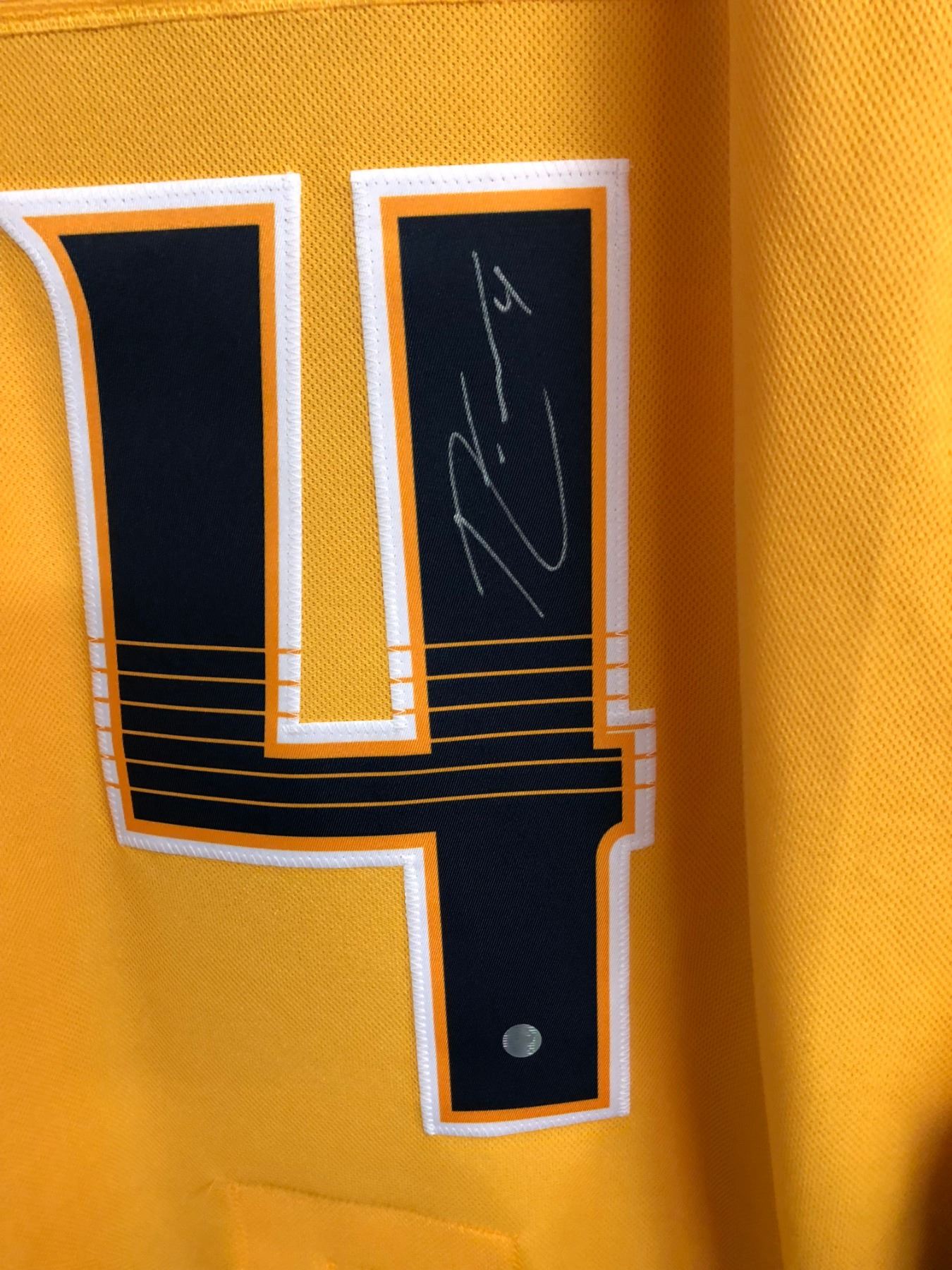 RYAN ELLIS SIGNED PREDATORS JERSEY W/ COA