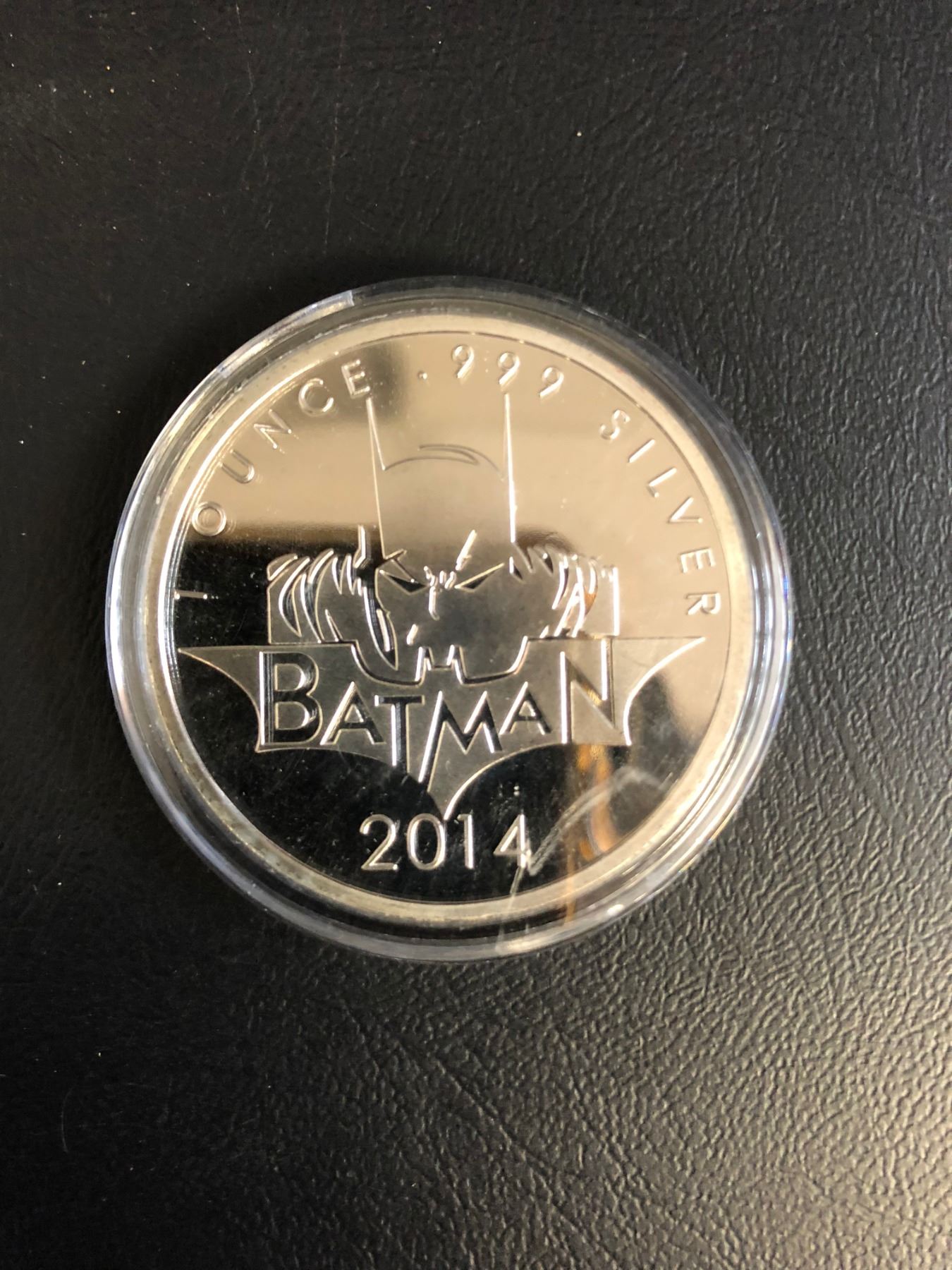 2014 1 Ounce Silver Batman Coin