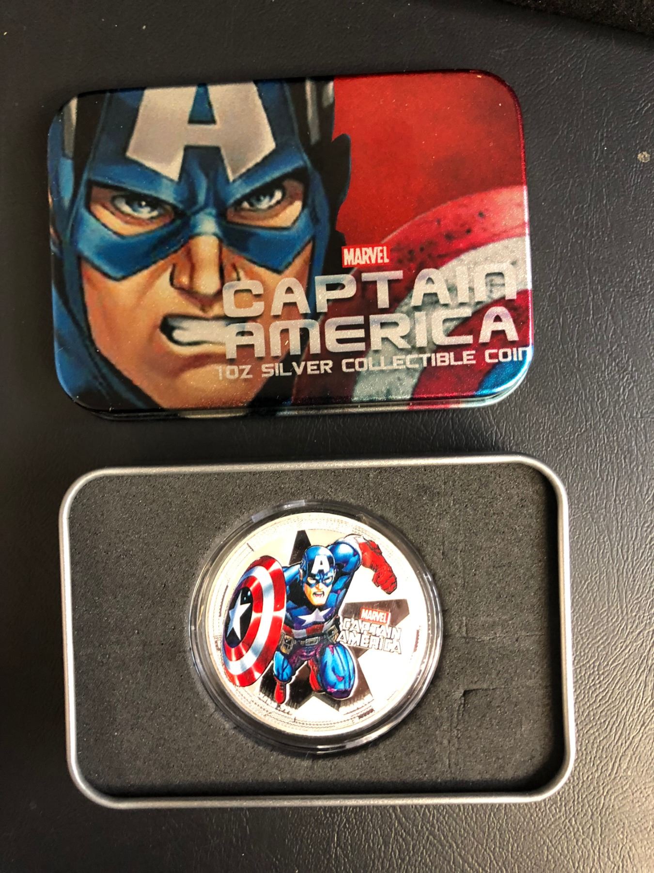 CAPTAIN AMERICA 1 OZ .999 FINE SILVER COLLECTIBLE COIN