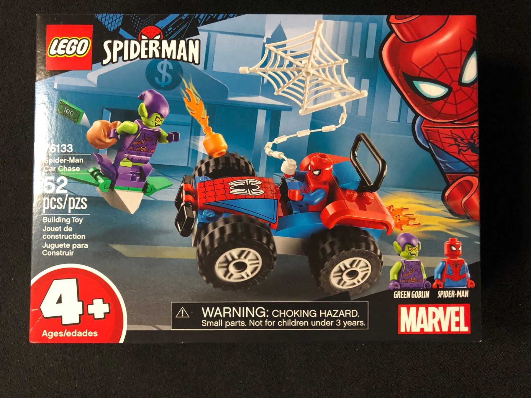 Lego Marvel Super Heroes 76133 Spider-Man Car Chase Spiderman Vs Green ...