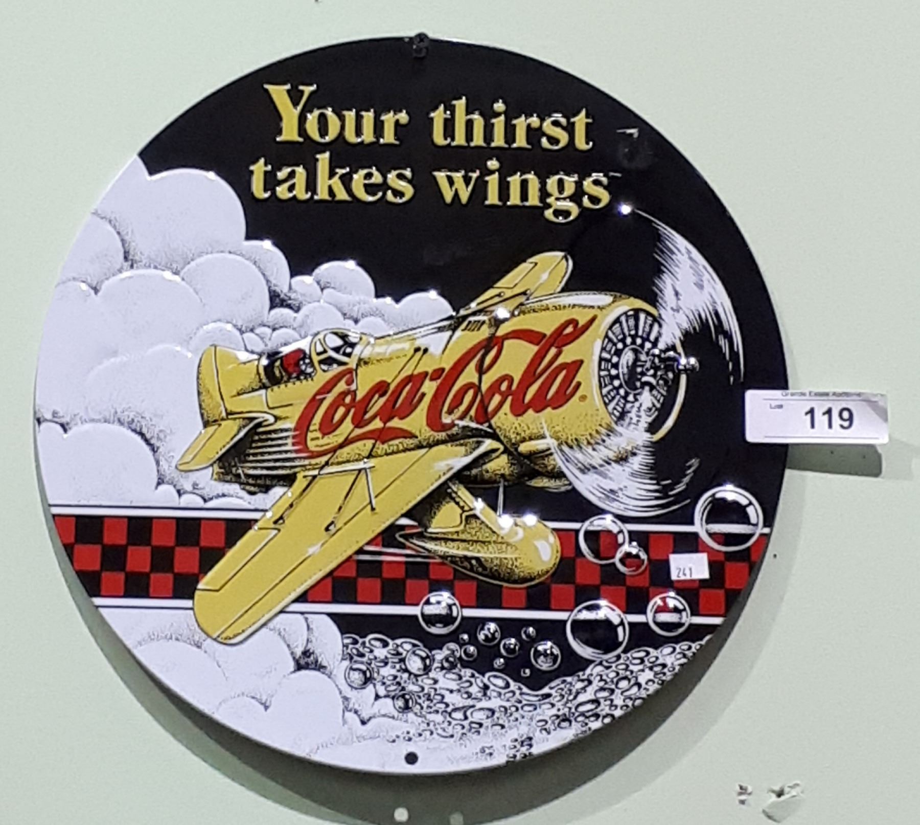 GOLDEN SHELL AUTO OIL TIN SIGN