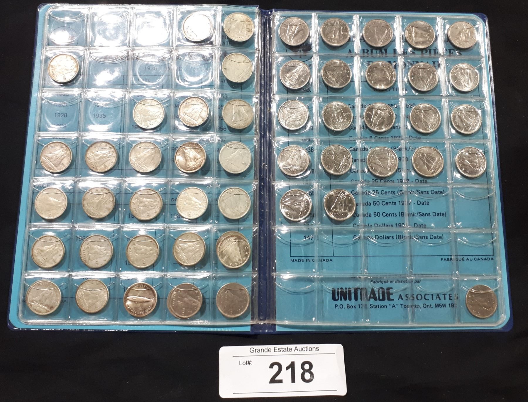 DIME COLLECTION INC 1930'S TO 1960'S SILVER DIMES