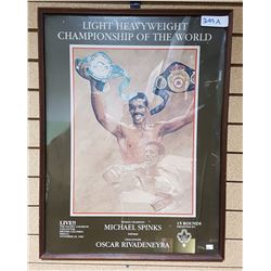 1983 WORLD CHAMPIONSHIP BOXING POSTER FROM VANCOUVER, BC