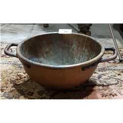 ANTIQUE COPPER CANDY KETTLE