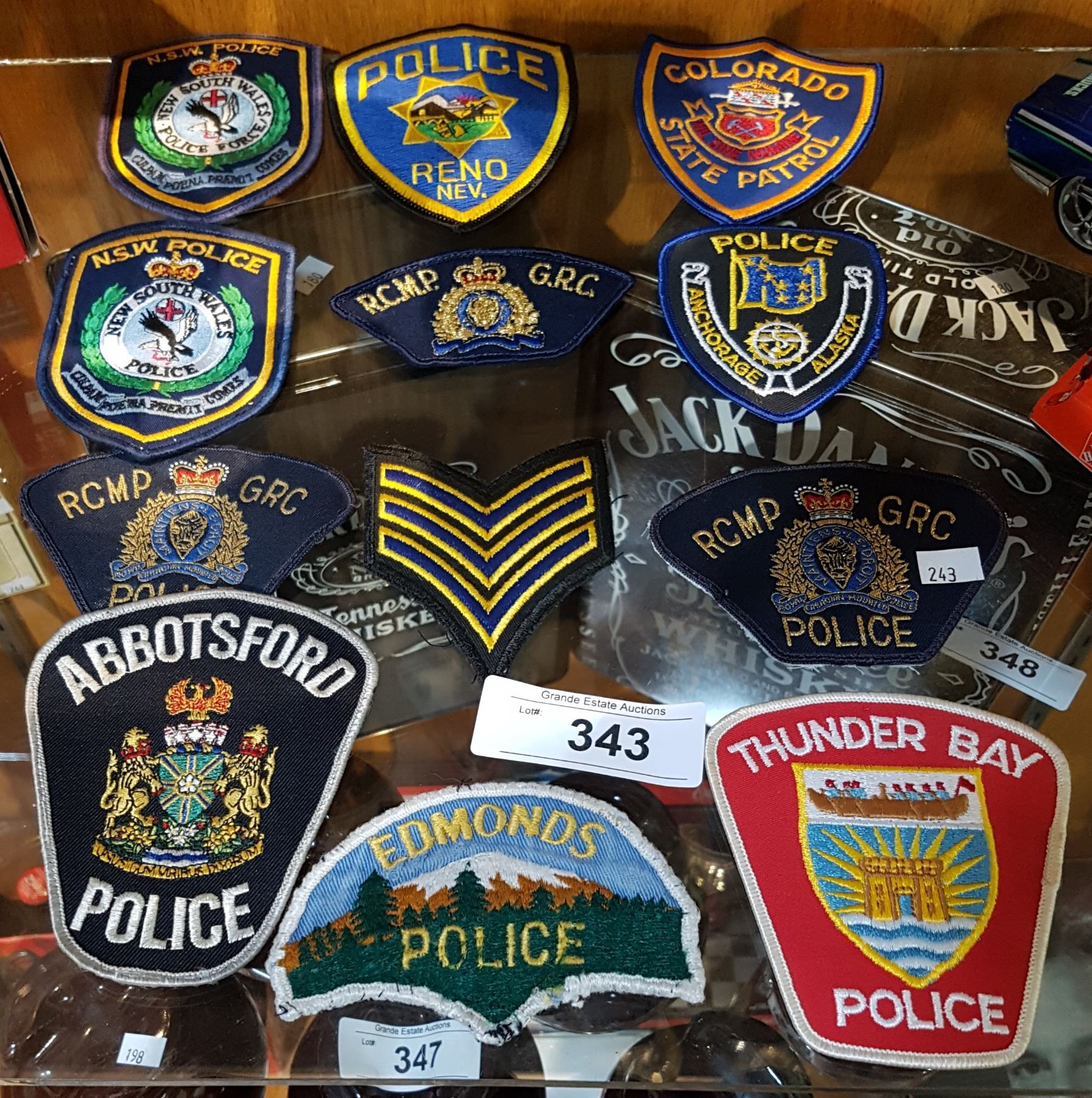12 ASSORTED RCMP, POLICE PATCHES