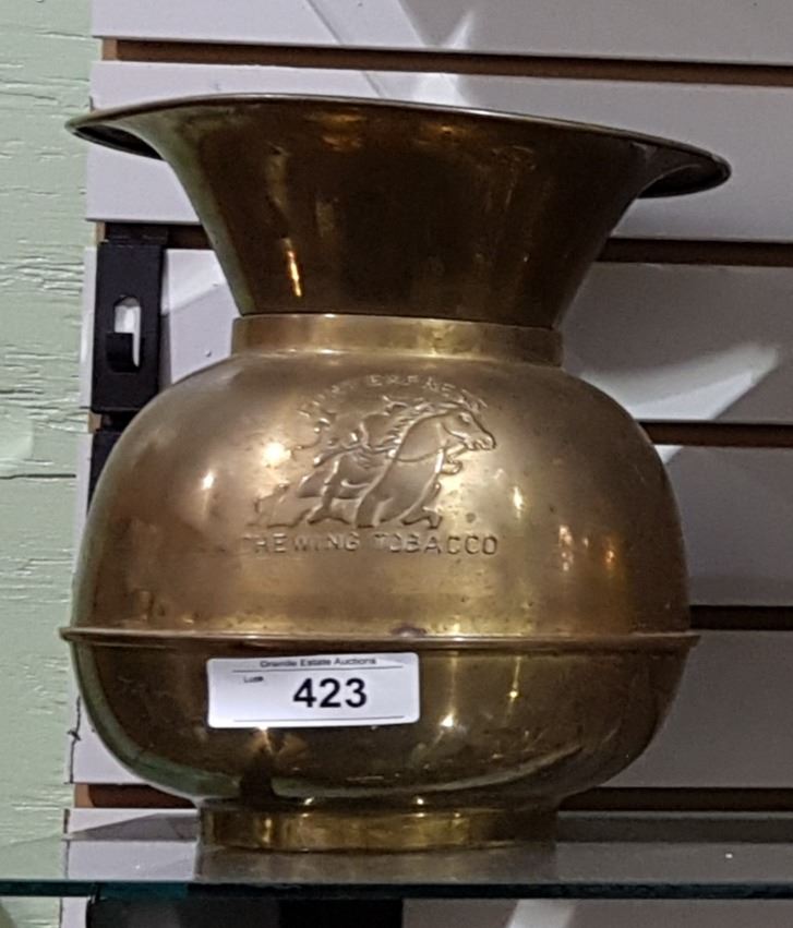 BRASS PONY EXPRESS SPITTOON