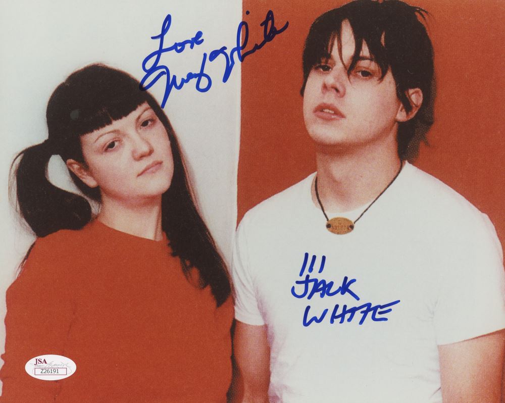 Jack White Meg White Signed 8x10 Photo Inscribed "Love" (JSA LOA)