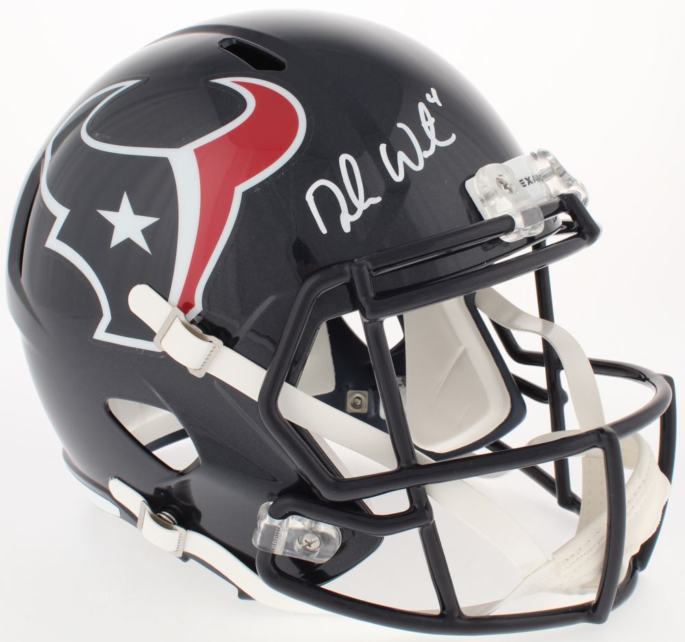 Deshaun Watson Signed Texans Full-Size Speed Helmet (Watson Hologram ...