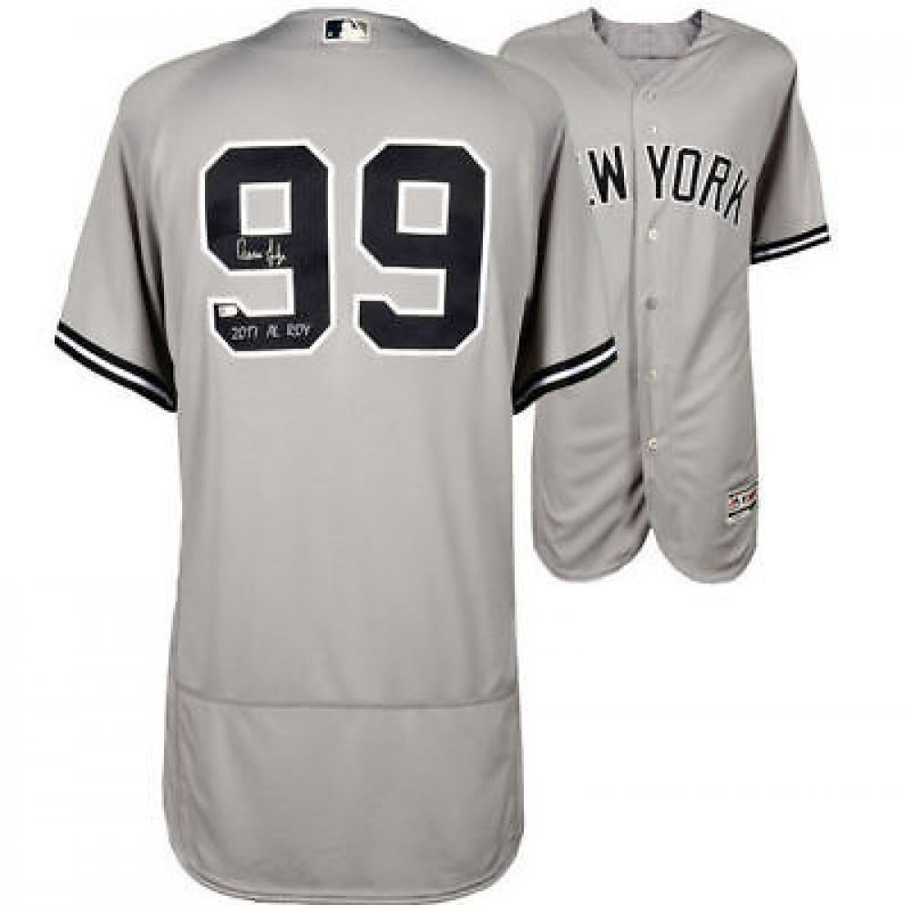 Aaron Judge Signed Yankees Jersey Inscribed "2017 AL ROY" (Fanatics MLB Hologram)