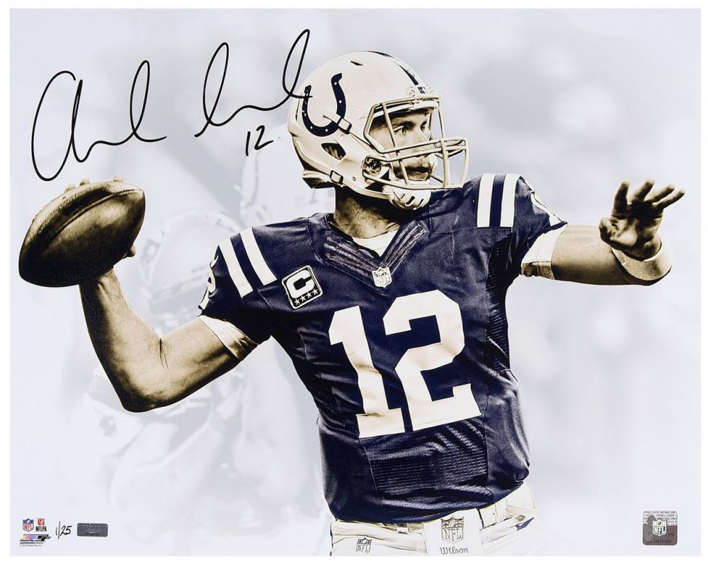 Andrew Luck Signed Colts "White Out" 16x20 Limited Edition Photo ...