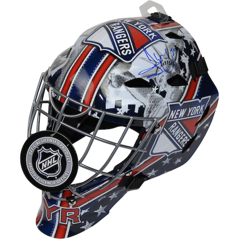 Henrik Lundqvist Signed Rangers Full Size Goalie Mask (Steiner COA)