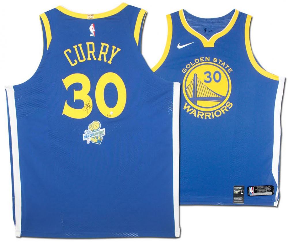 Stephen Curry Signed Warriors Limited Edition Nike Jersey with NBA ...