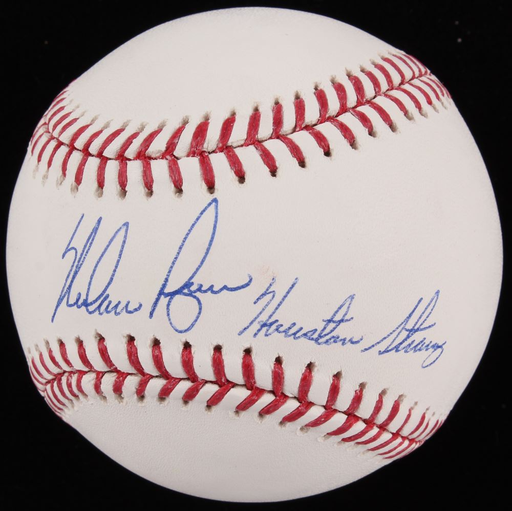 Nolan Ryan Signed 2017 World Series OML Baseball Inscribed "Houston ...