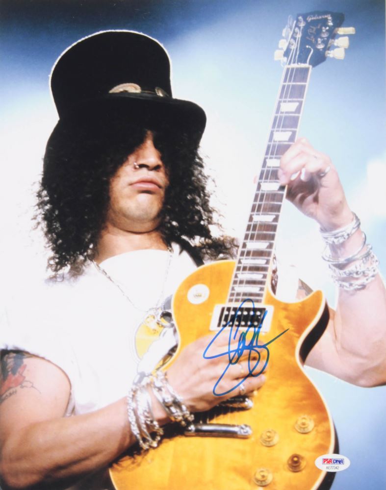 Slash Signed "Guns N' Roses" 11x14 Photo (PSA COA)