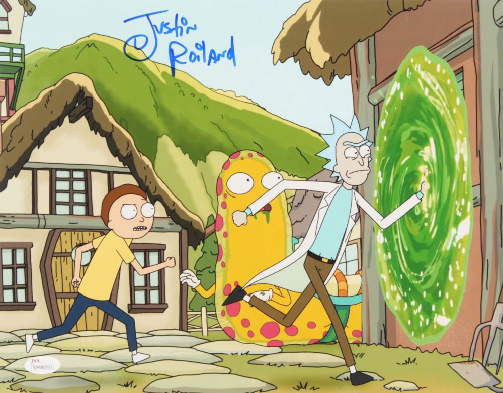 Justin Roiland Signed "Rick and Morty" 11x14 Photo (JSA COA)