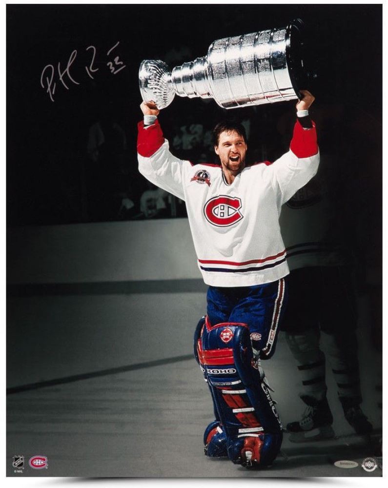 Patrick Roy Signed Canadiens "1992-93 Stanley Cup Celebration" 16x20 ...