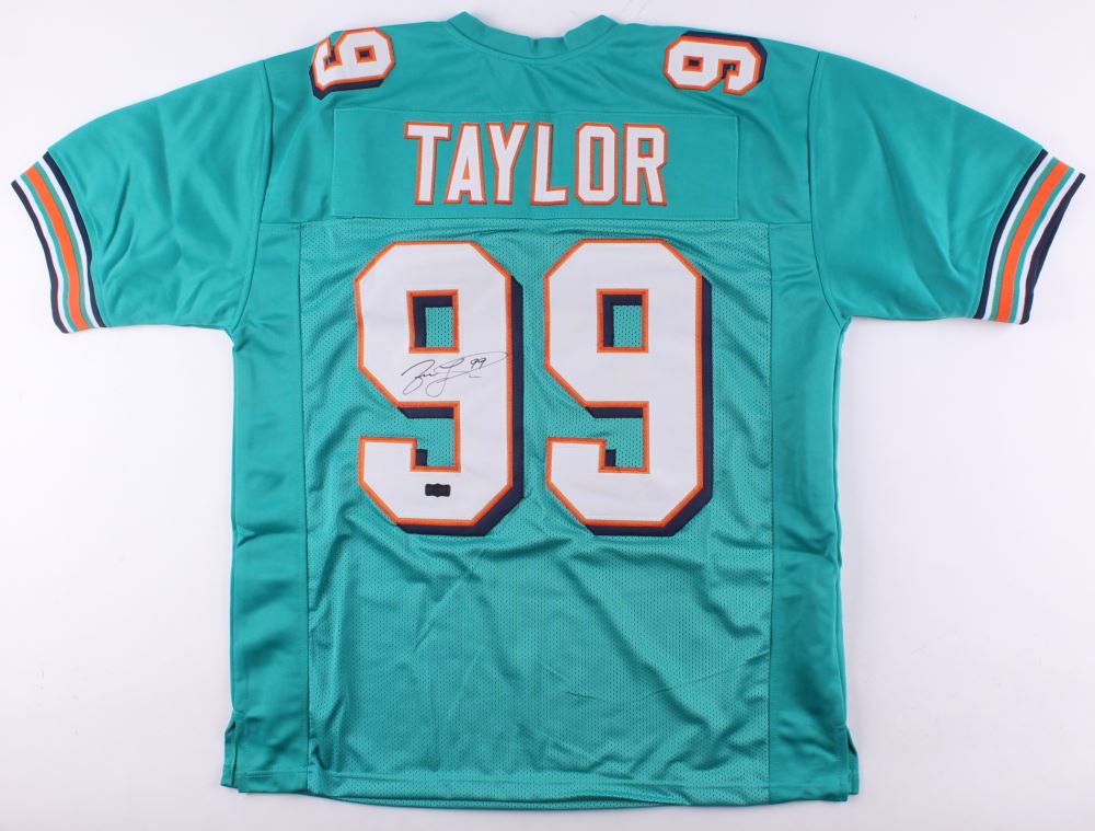 Jason Taylor Signed Dolphins Jersey (Radtke COA)