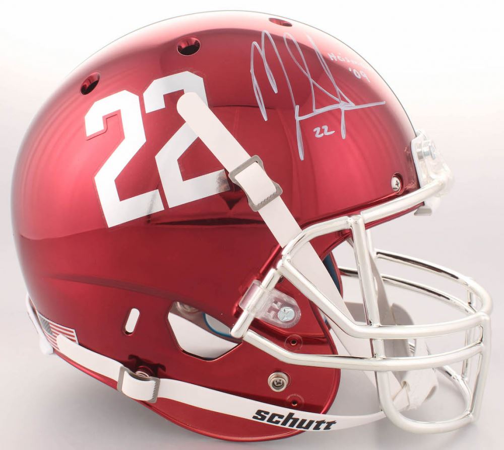 Mark Ingram Signed Alabama Crimson Tide Full-Size Custom Chrome Helmet ...