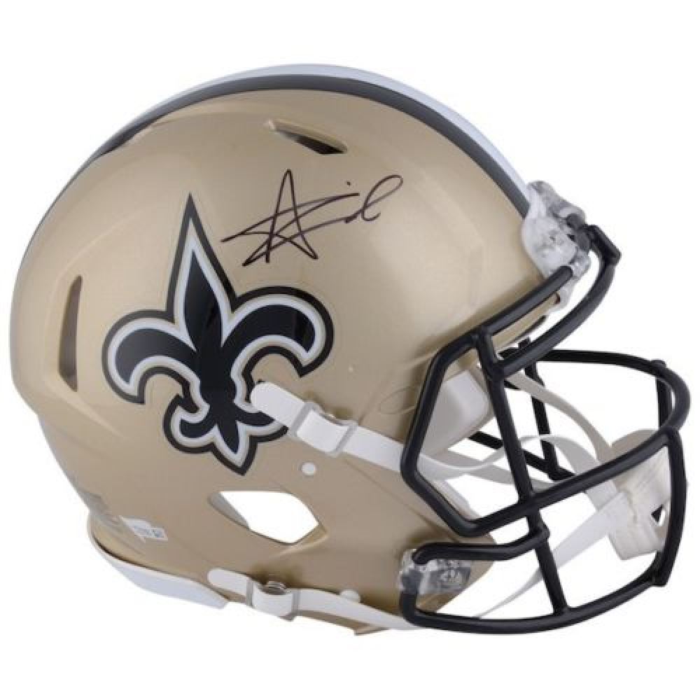 Alvin Kamara Signed Saints Full-Size Authentic On-Field Speed Helmet ...