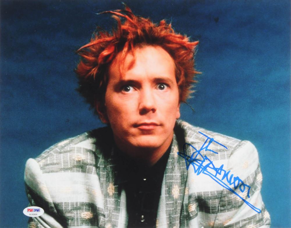 John Rotten Signed Sex Pistols 11x14 Photo (PSA COA)