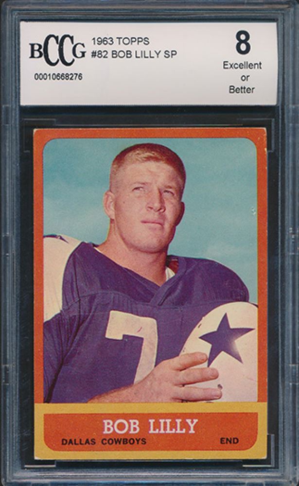 1963 Topps #82 Bob Lilly SP RC (BCCG 8)