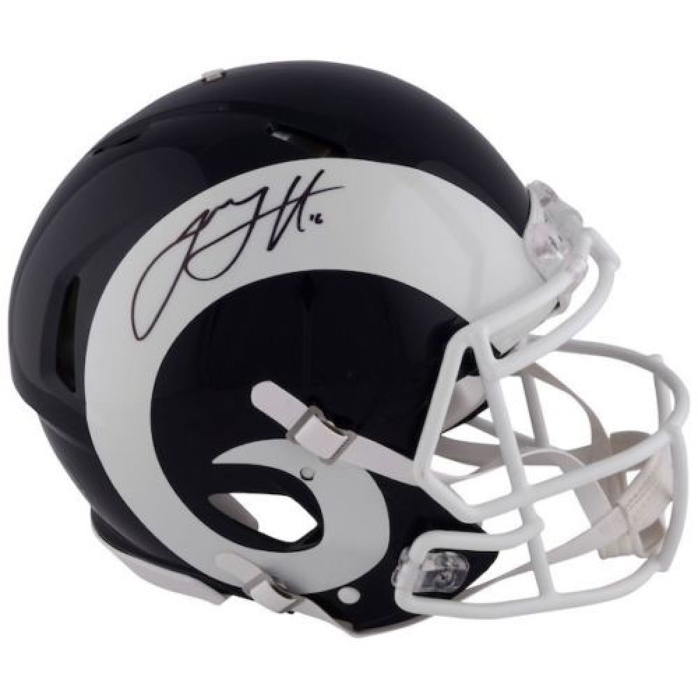 Jared Goff Signed Rams Full-Size Authentic On-Field Speed Helmet ...