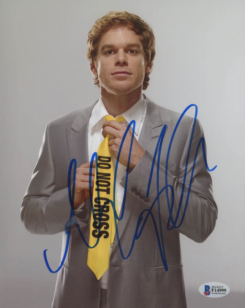 Michael C. Hall Signed "Dexter" 8x10 Photo (Beckett COA)