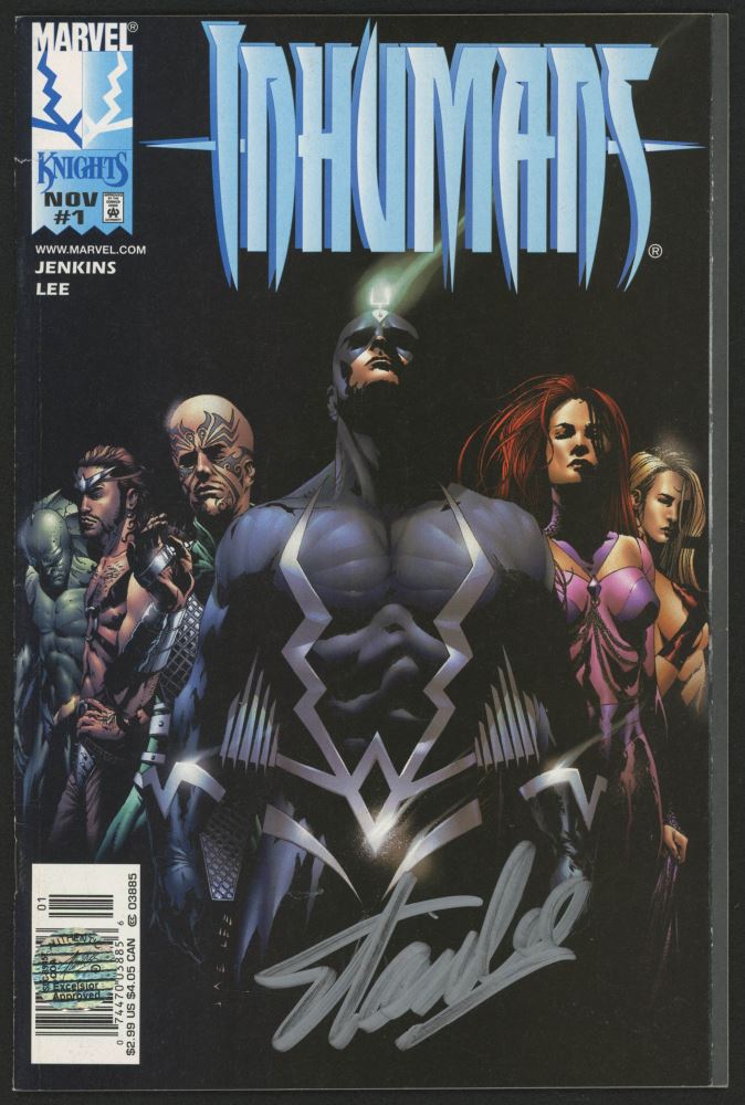 Stan Lee Signed 1998 "Inhumans" Issue #1 Marvel Comic Book (Lee COA)