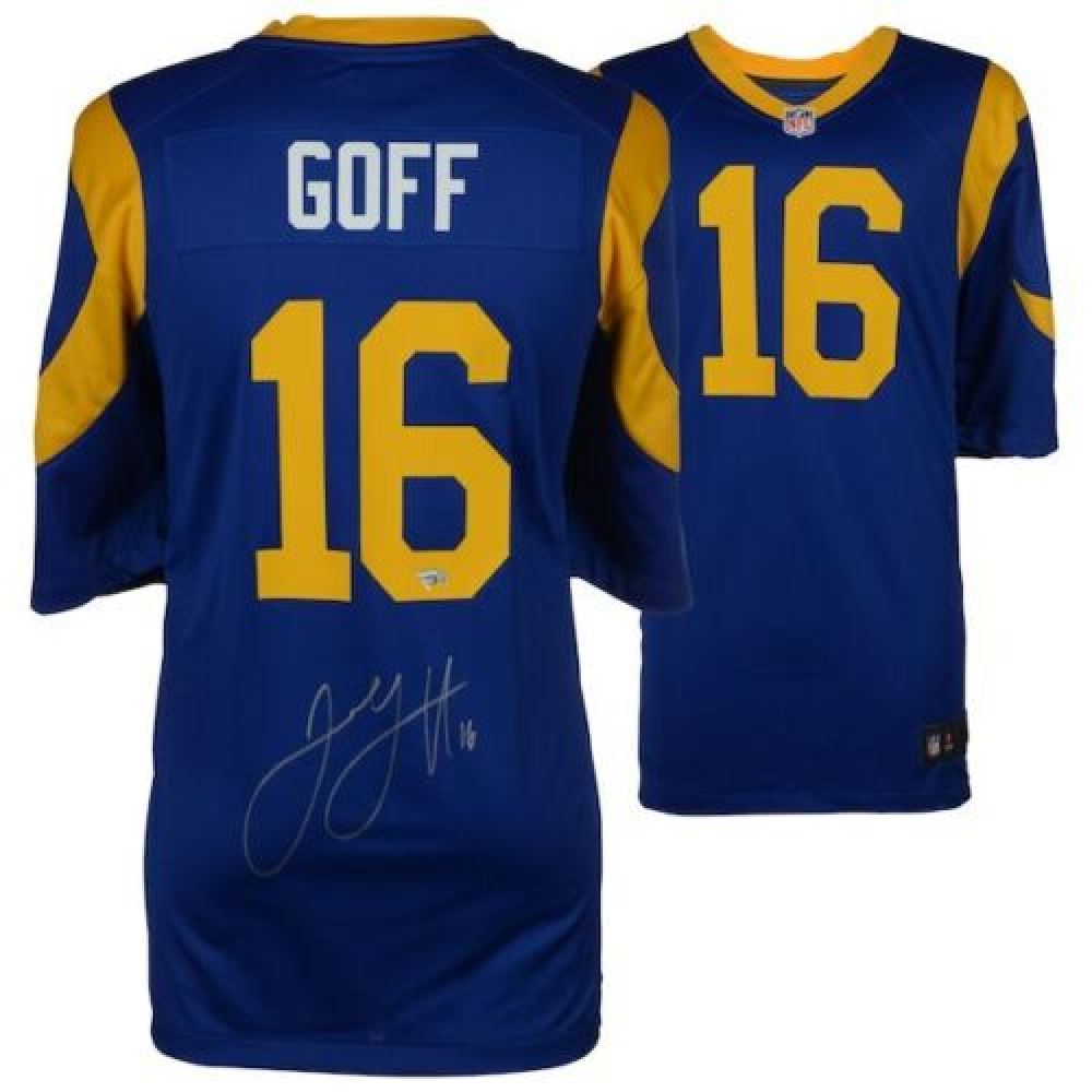 Jared Goff Signed Rams Nike Jersey (Fanatics Hologram)