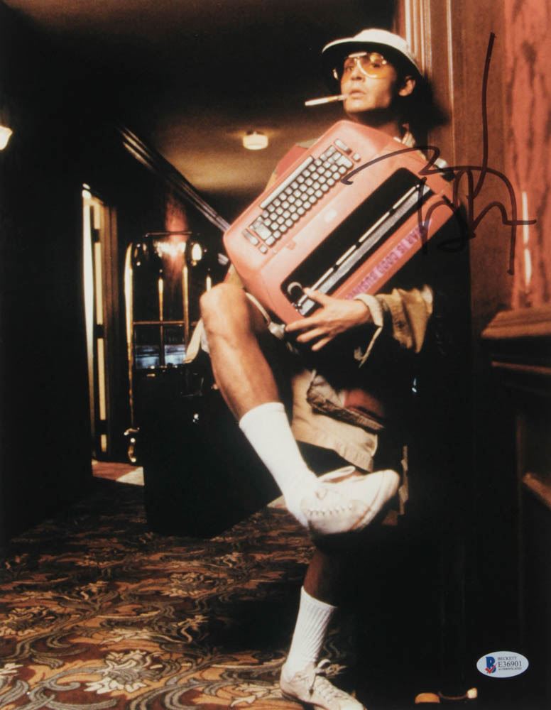 Johnny Depp Signed "Fear and Loathing in Las Vegas" 11x14 Photo ...