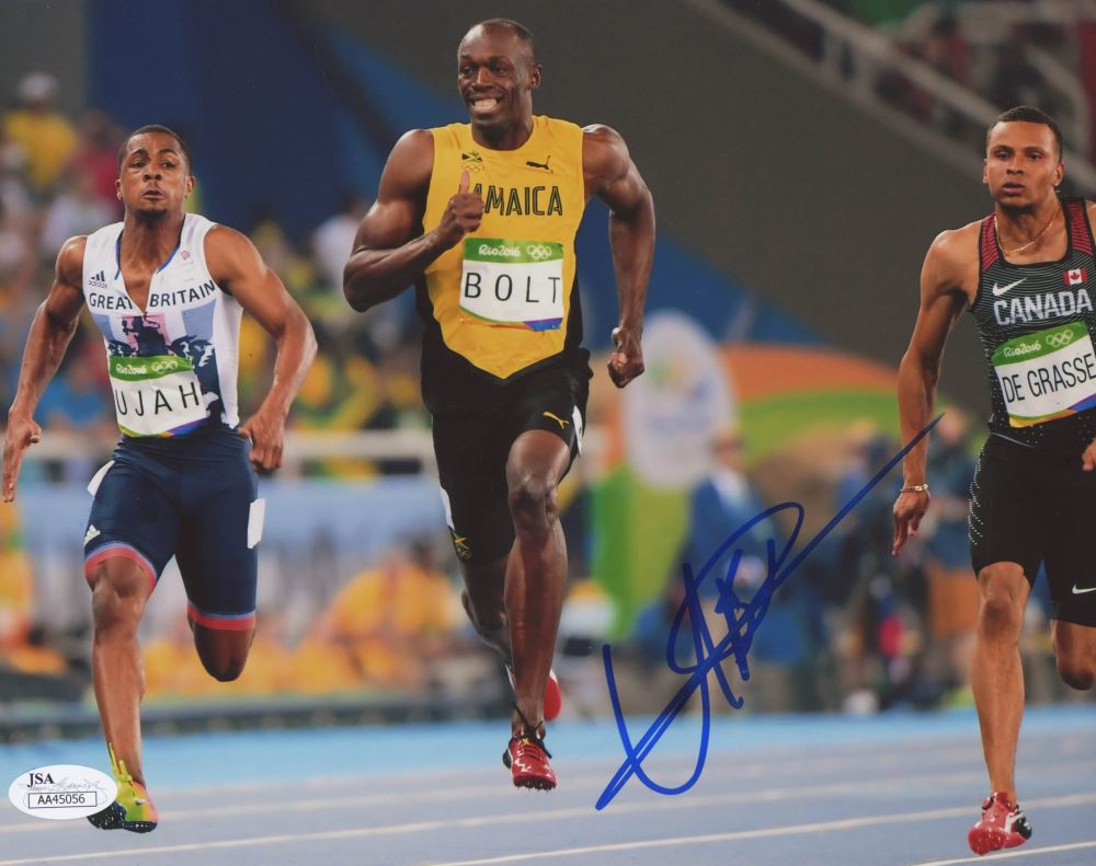 Usain Bolt Signed 8x10 Photo (JSA COA)