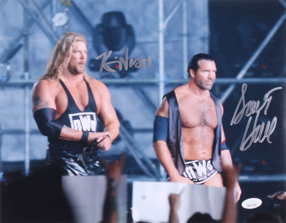 Kevin Nash Scott Hall Signed WWE 11x14 Photo (JSA COA)