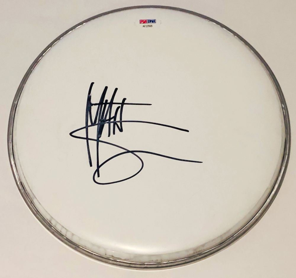 Matt Sorum Signed Drumhead (PSA COA)