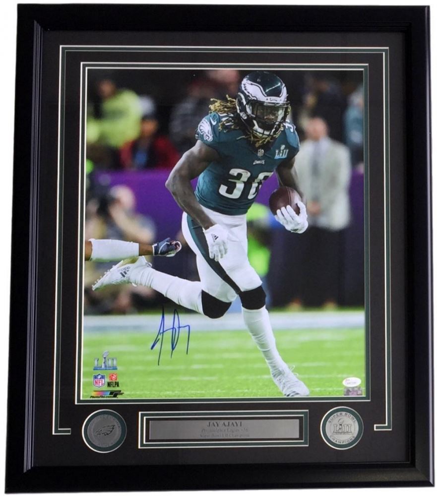 Jay Ajayi Signed Philadelphia Eagles 22x27 Custom Framed Photo Display ...
