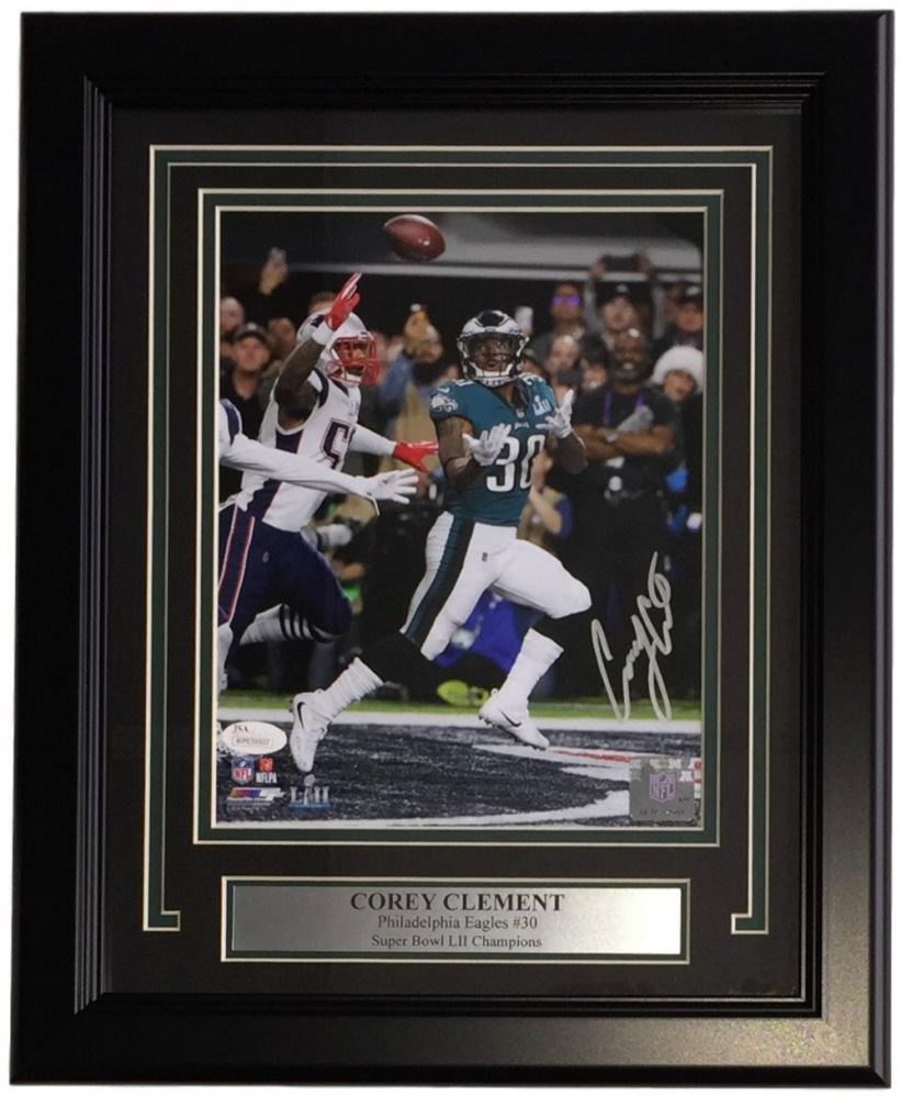 Corey Clement Signed Philadelphia Eagles 11x14 Custom Framed Photo ...