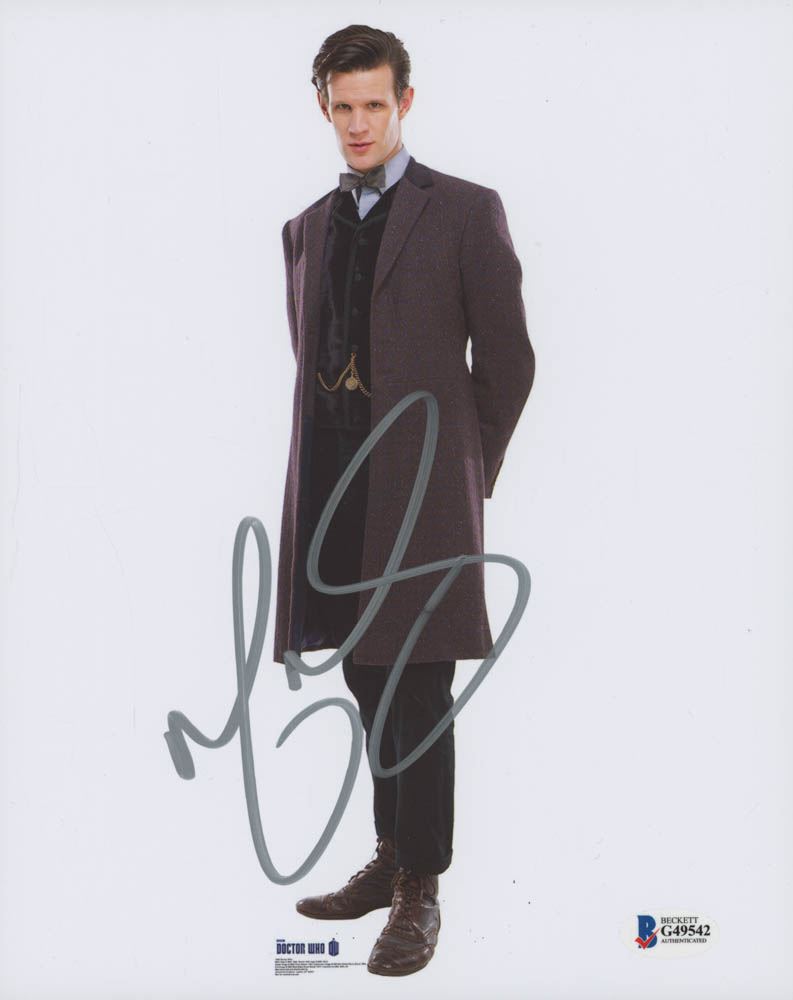 Matt Smith Signed "Doctor Who" 8x10 Photo (Beckett COA)