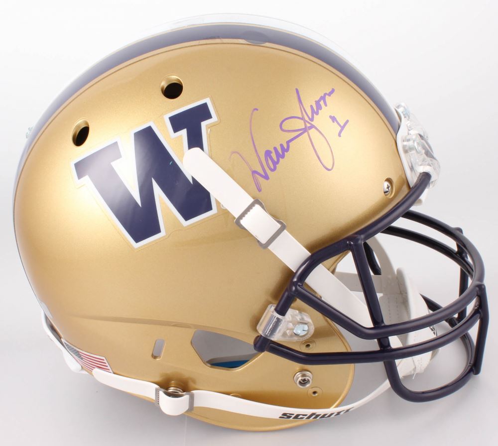 Warren Moon Signed Washington Huskies Full-Size Helmet (Radtke COA)