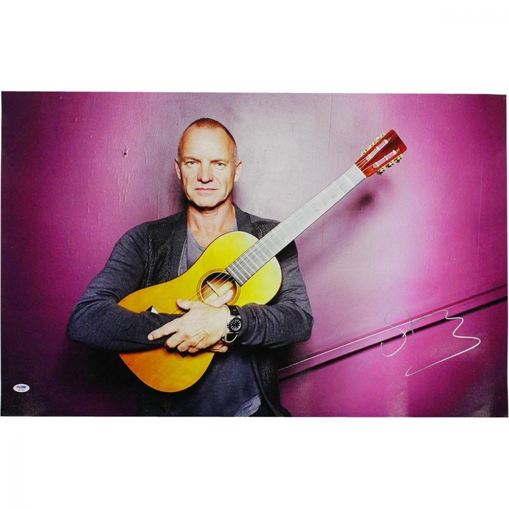 Sting Signed 20x24 Canvas (PSA Hologram)