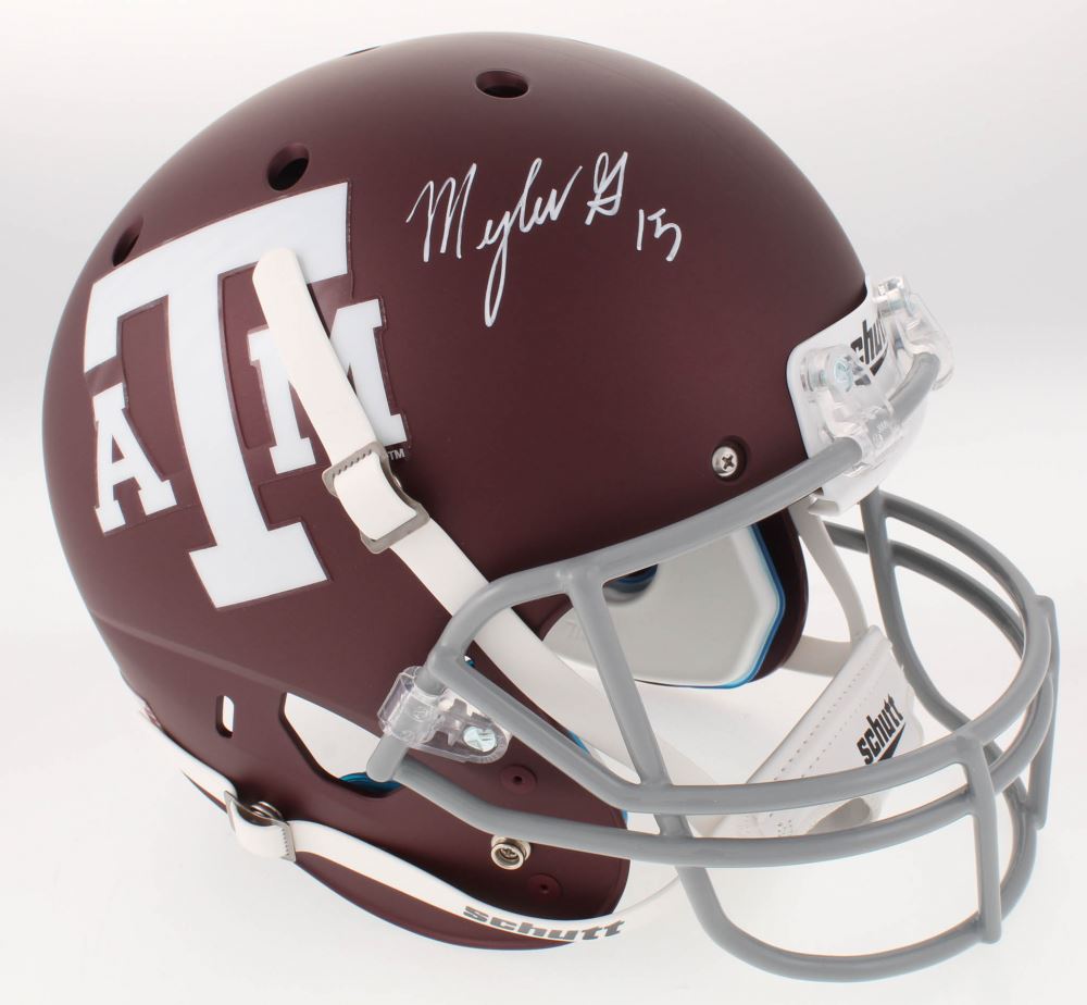 Myles Garrett Signed Texas AM Aggies Full-Size Custom Matte Maroon ...
