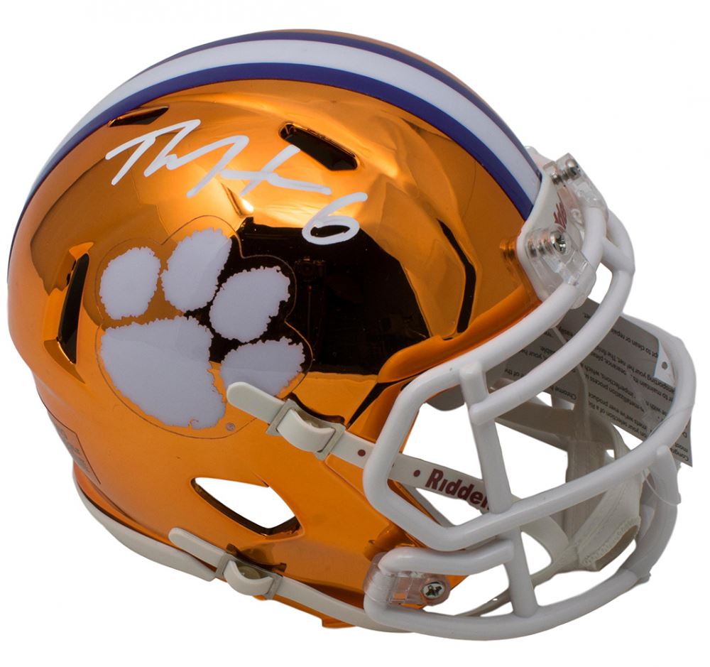 DeAndre Hopkins Signed Clemson Tigers Chrome Speed Mini-Helmet (JSA COA)