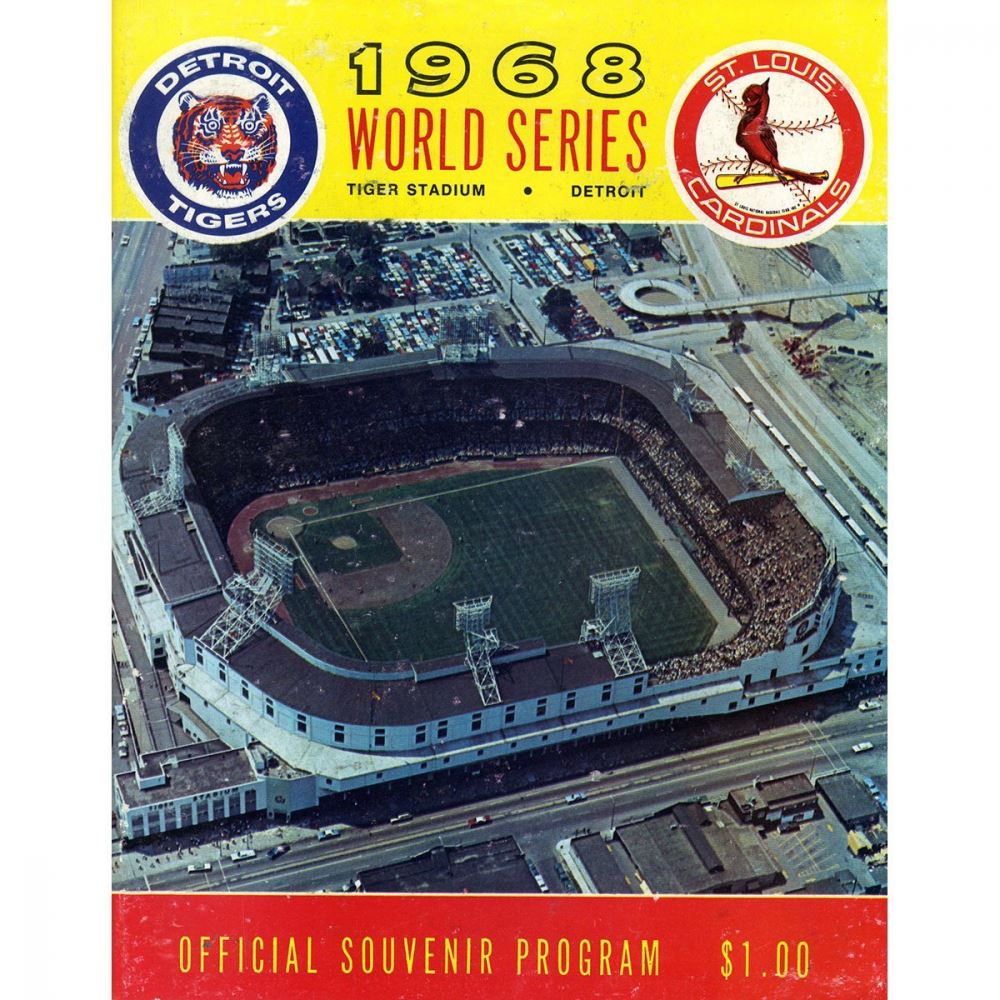 1968 World Series St. Louis Cardinals vs Detroit Tigers Baseball Program