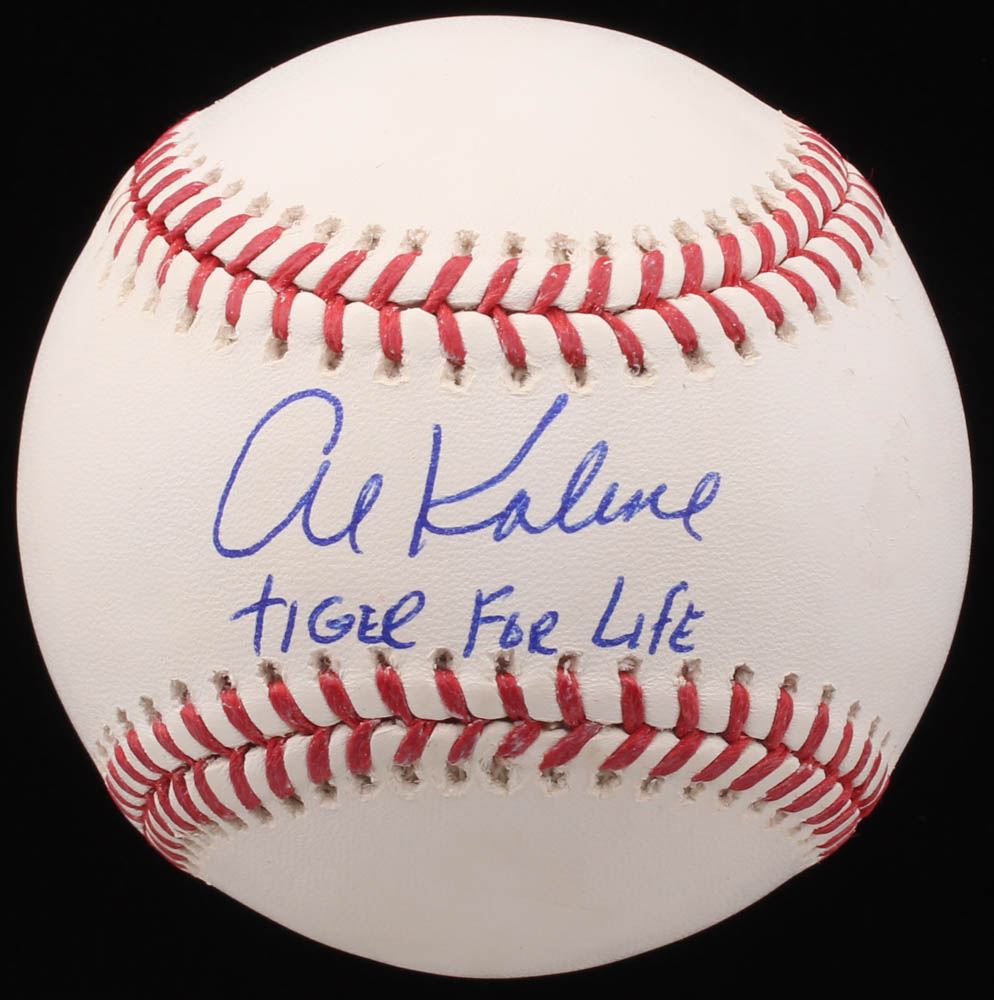 Al Kaline Signed OML Baseball Inscribed "Tiger For Life" (JSA COA)