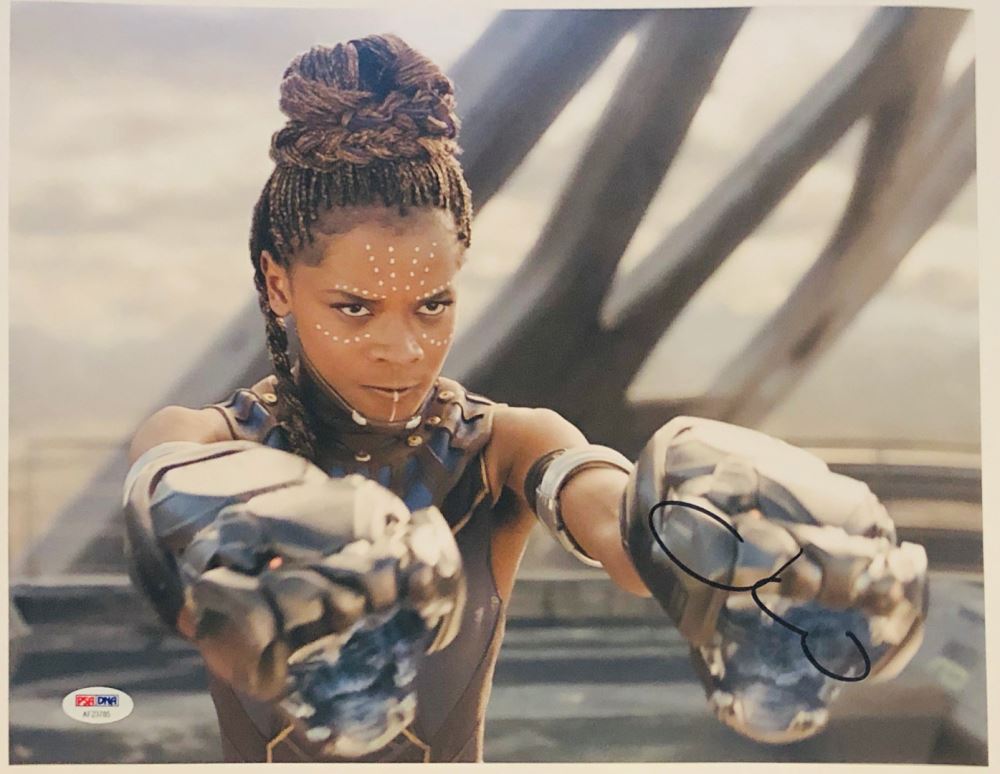 Letitia Wright Signed "Black Panther" 11x14 Photo (PSA COA)