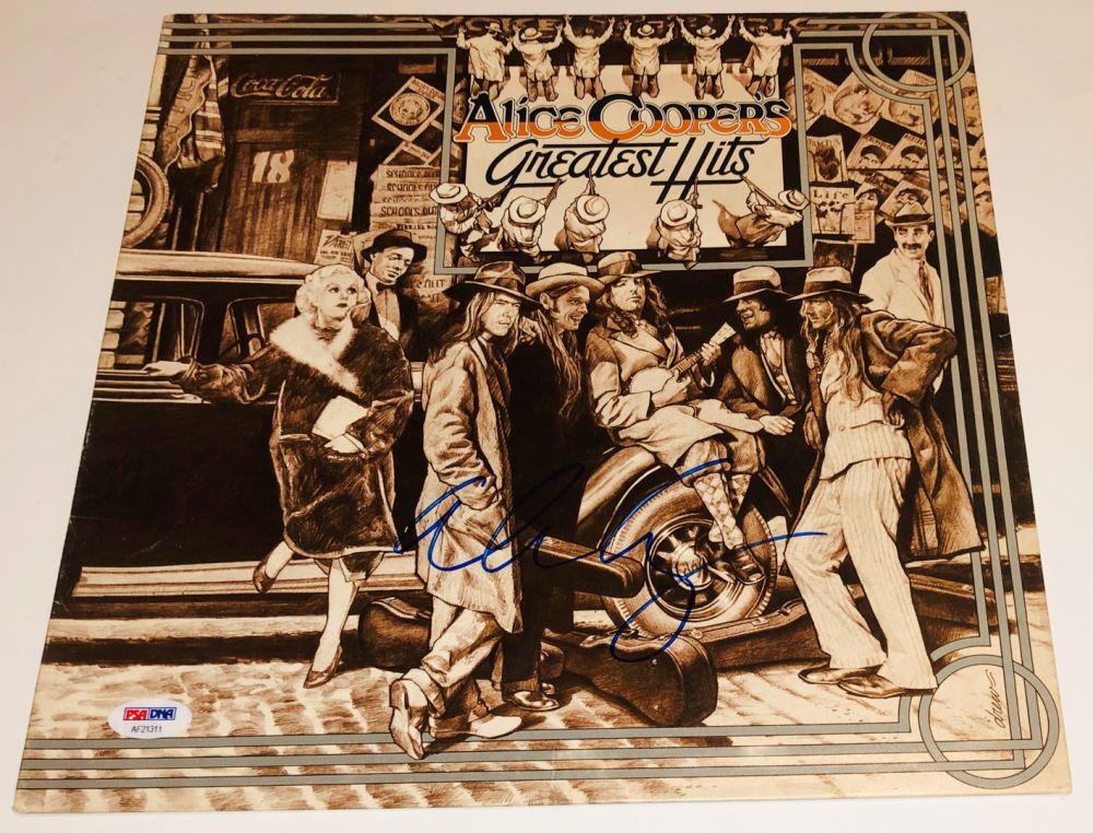 Alice Cooper Signed "Alice Cooper's Greatest Hits" Vinyl Record Album ...