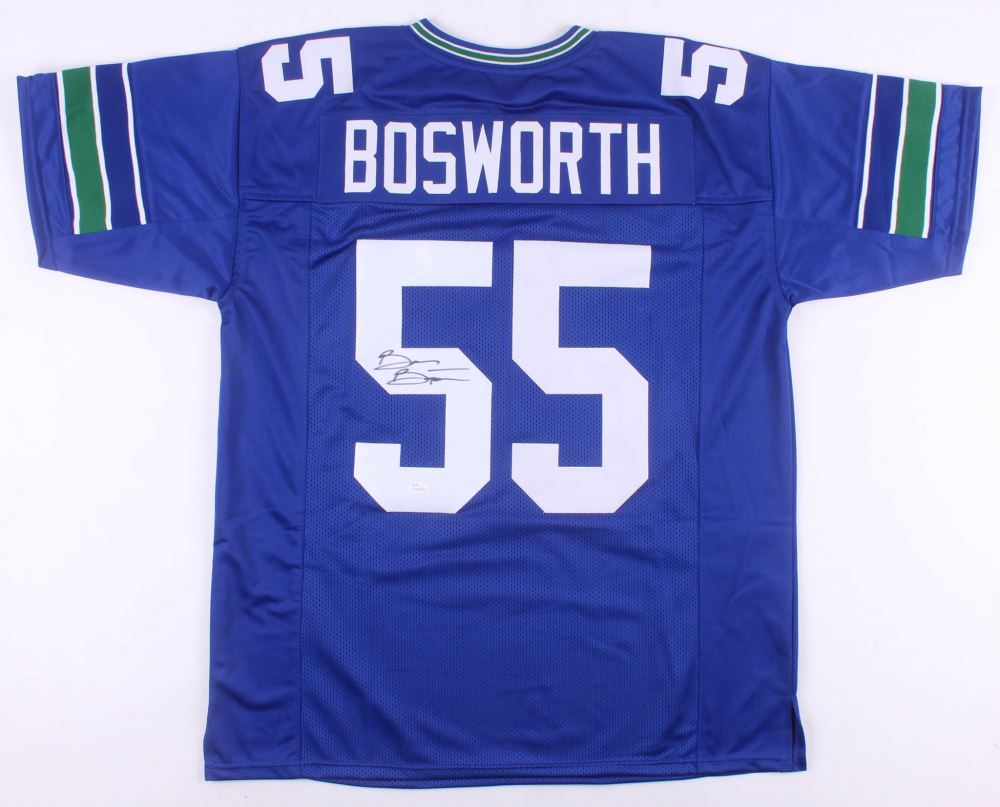 Brian Bosworth Signed Seattle Seahawks Jersey (JSA COA)