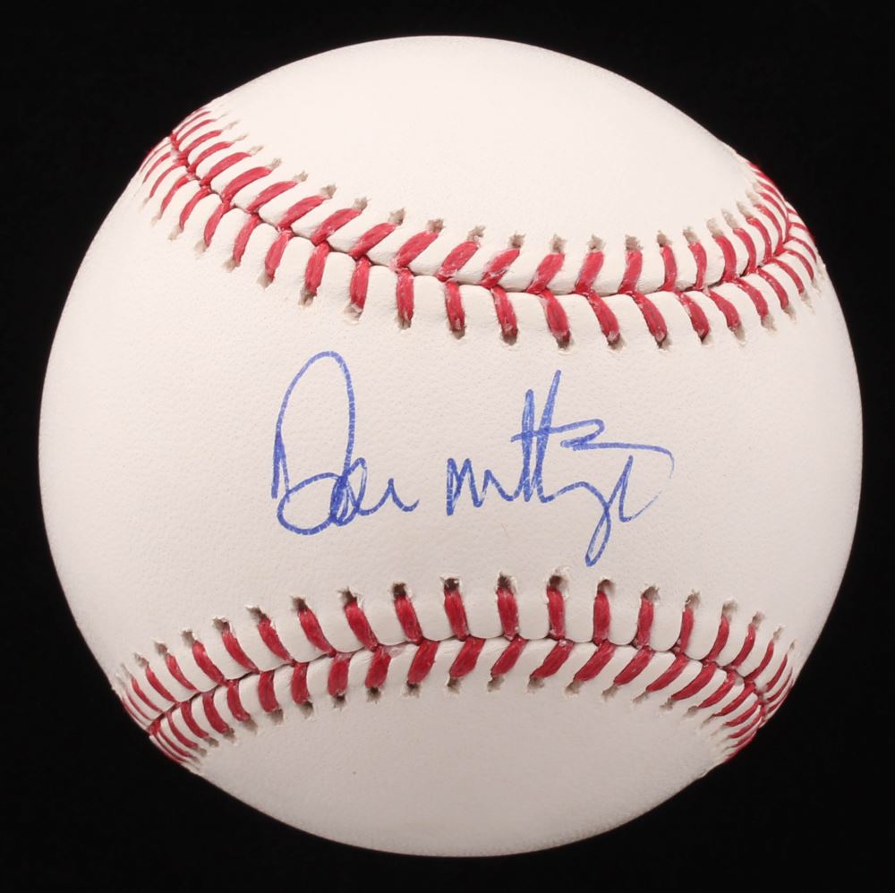 Don Mattingly Signed OML Baseball (JSA COA)