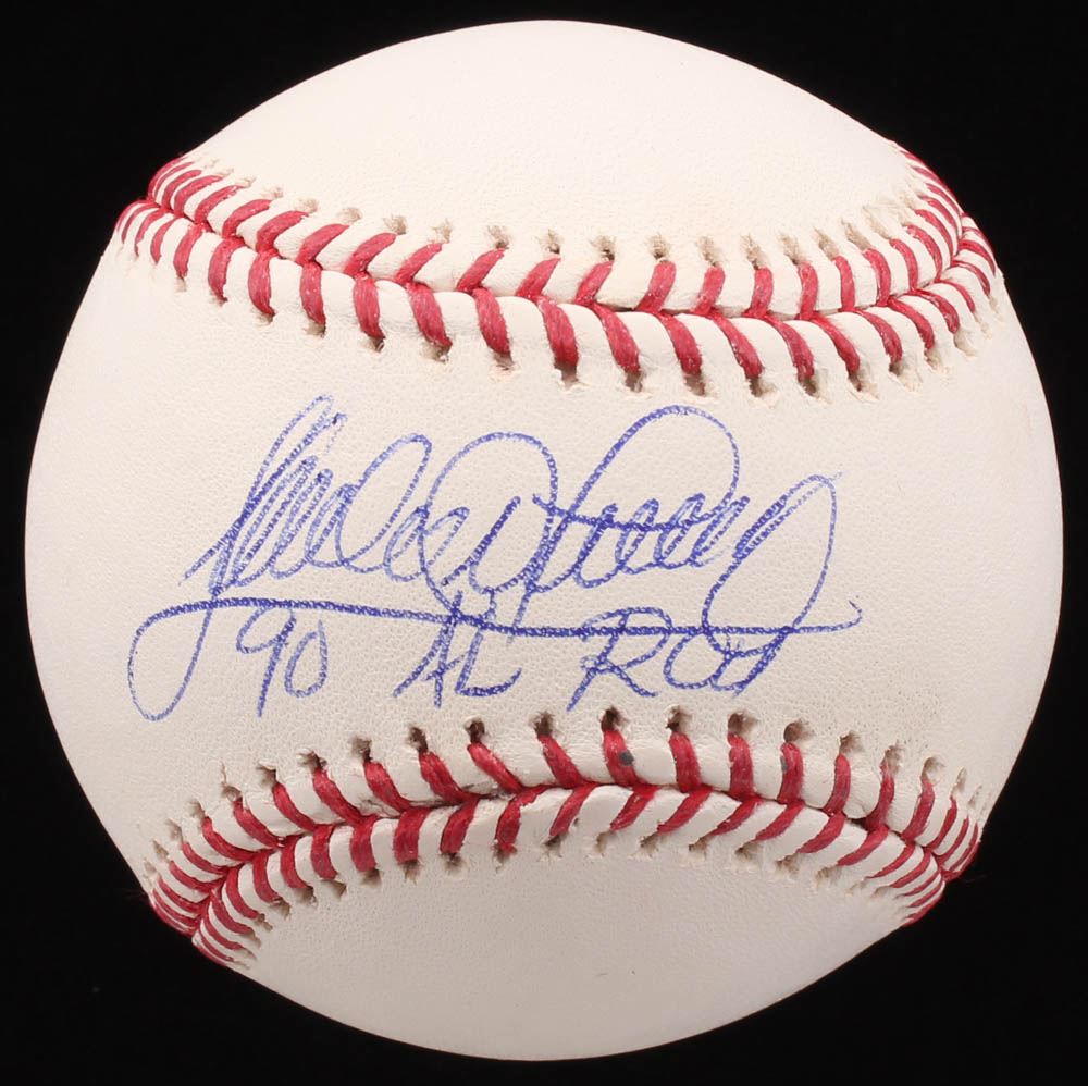 Sandy Alomar Jr. Signed OML Baseball Inscribed "90 AL ROY" (MAB Hologram)