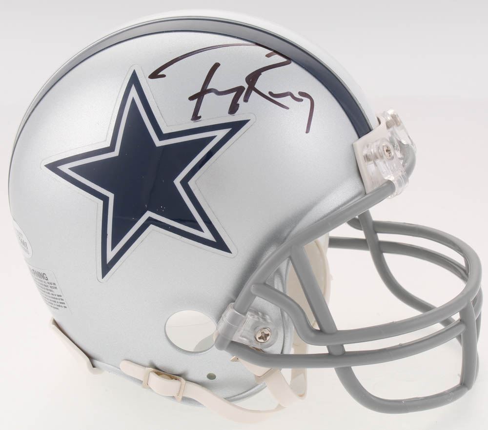 Tony Romo Signed Dallas Cowboys Mini Helmet (Beckett COA)