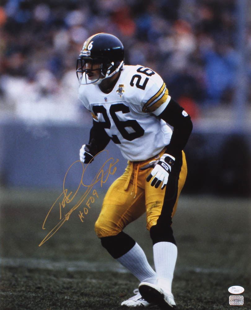 Rod Woodson Signed Pittsburgh Steelers 16x20 Photo Inscribed "HOF 09 ...